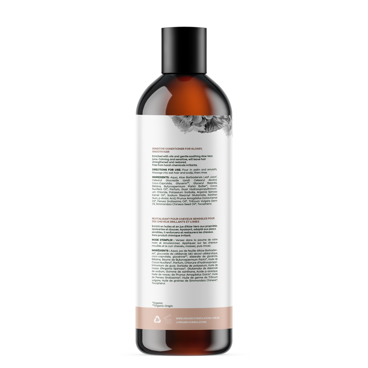 Organic Formulations Sensitive Conditioner 500ml – For Sensitive Scalp ...